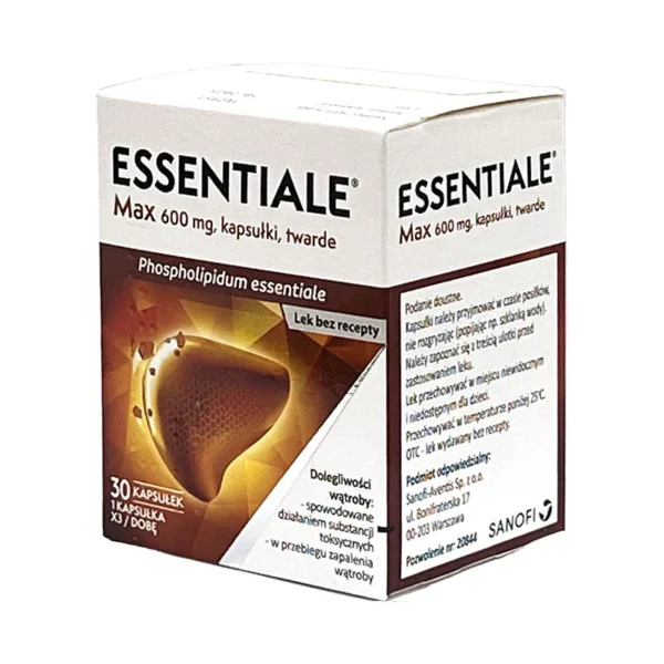 Essentiale Max 600 mg – 30 Capsules - Polish American Pharmacy