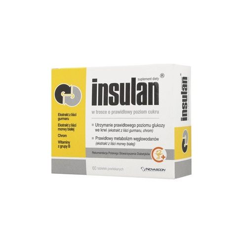 Insulan – 60 Coated Tablets - Polish American Pharmacy