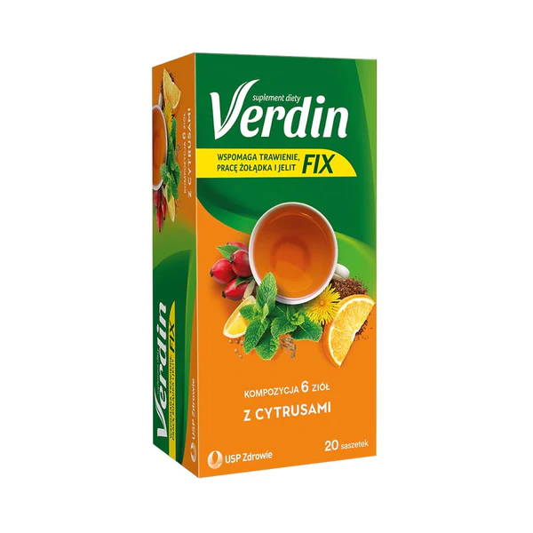 Verdin Fix Composition of 6 Herbs with Citrus – 20 tea bags - Polish ...