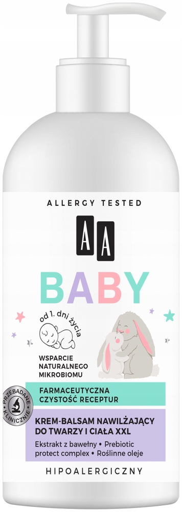 AA Baby Moisturizing Cream-Balm for Face and Body XXL – 275 ml - Polish ...
