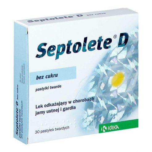 Septolete D Sugar-Free – 30 Hard Lozenges - Polish American Pharmacy