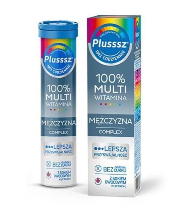 Plusssz – 100% Multi Vitamin Men Complex – 20 Effervescent Tablets ...